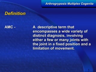 Arthrogryposis congenita | PPT