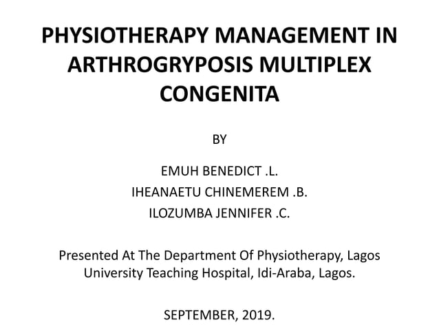 Arthrogryposis multiplex congenita | PPTX | Infertility | Reproductive ...