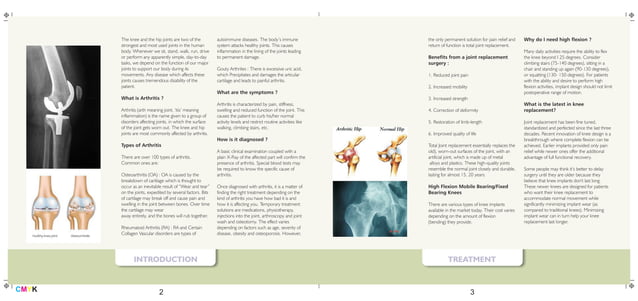 IACP Arthritis clinic Arthroplasty brochure | PDF