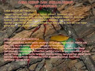 ARTHROPODA | PPTX