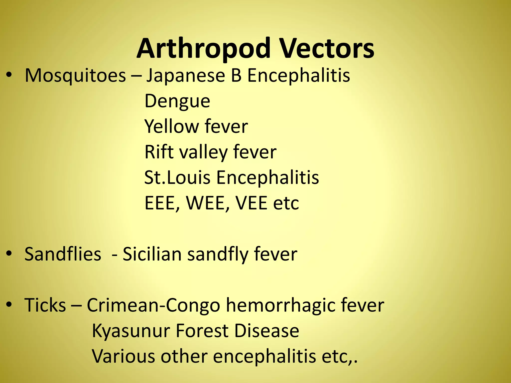 Arthropod – borne viral diseases | PPTX