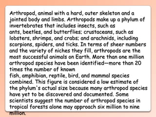 Arthropods | PPTX