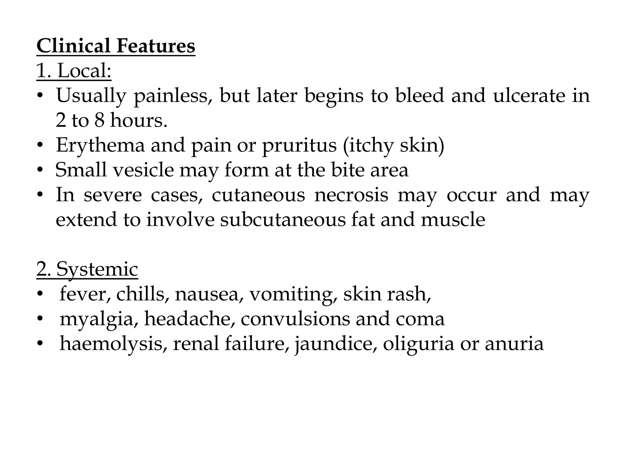 Clinical features & Management of ARTHROPODS STING AND BITES.pptx