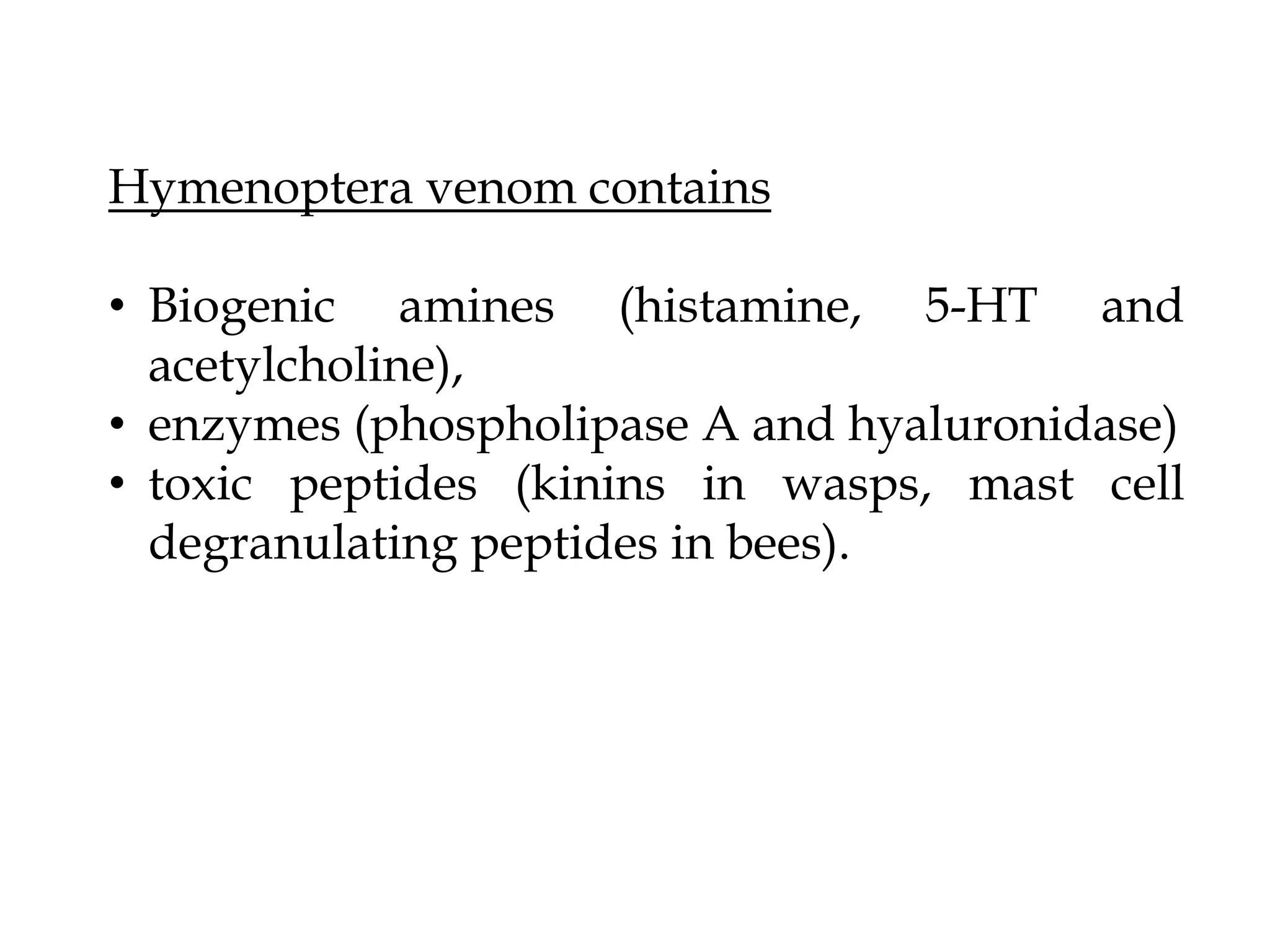 Clinical features & Management of ARTHROPODS STING AND BITES.pptx