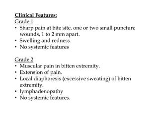 Clinical features & Management of ARTHROPODS STING AND BITES.pptx