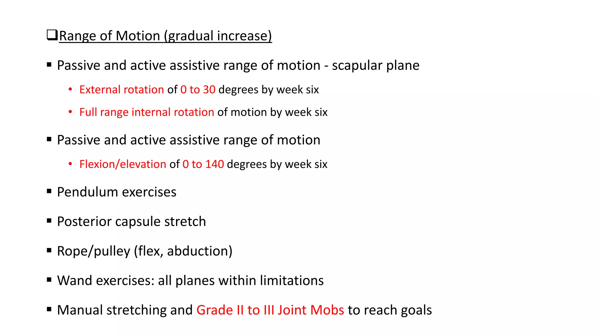 Arthroscopic bankart repair rehab | PPTX