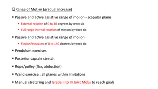 Arthroscopic bankart repair rehab | PPTX