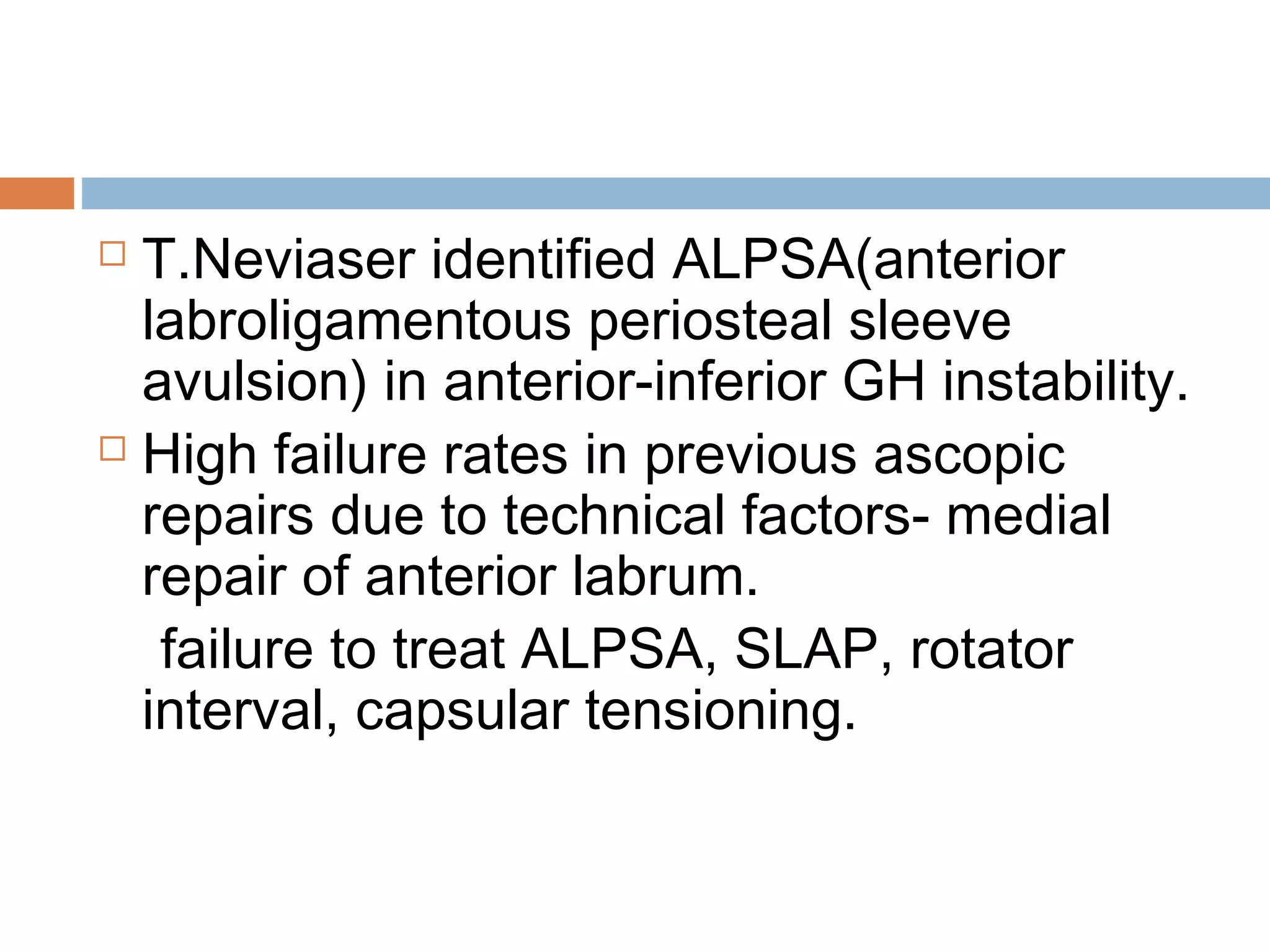 Arthroscopic bankart’s repair | PPT