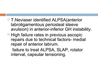 Arthroscopic bankart’s repair | PPT