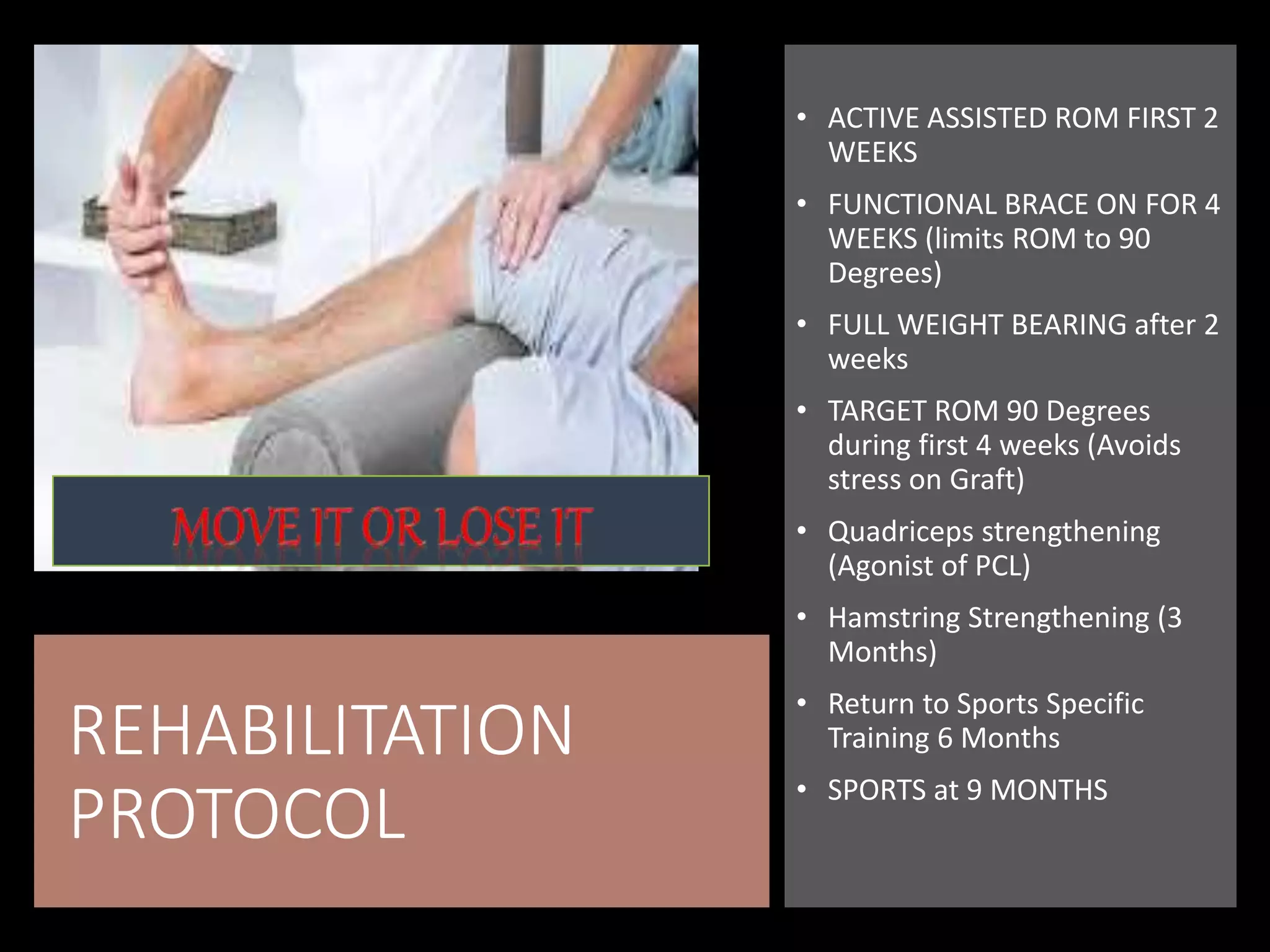 Arthroscopic pcl reconstruction | PPTX