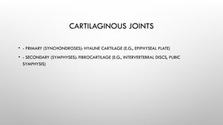 Topic Arthrosyndesmology , vertebrae, joints | PPTX