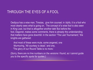 Oedipus and Arthur MsWLZ | PPT