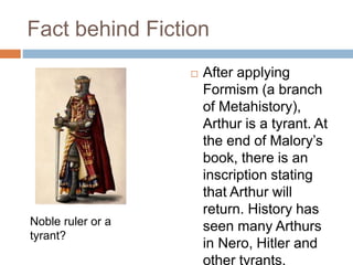 The Legends of Arthur - Variations and Facts | PPTX