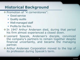 Arthur andersen collapse | PPTX