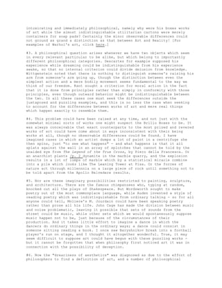 Arthur c. danto's phiosophy of art | DOCX