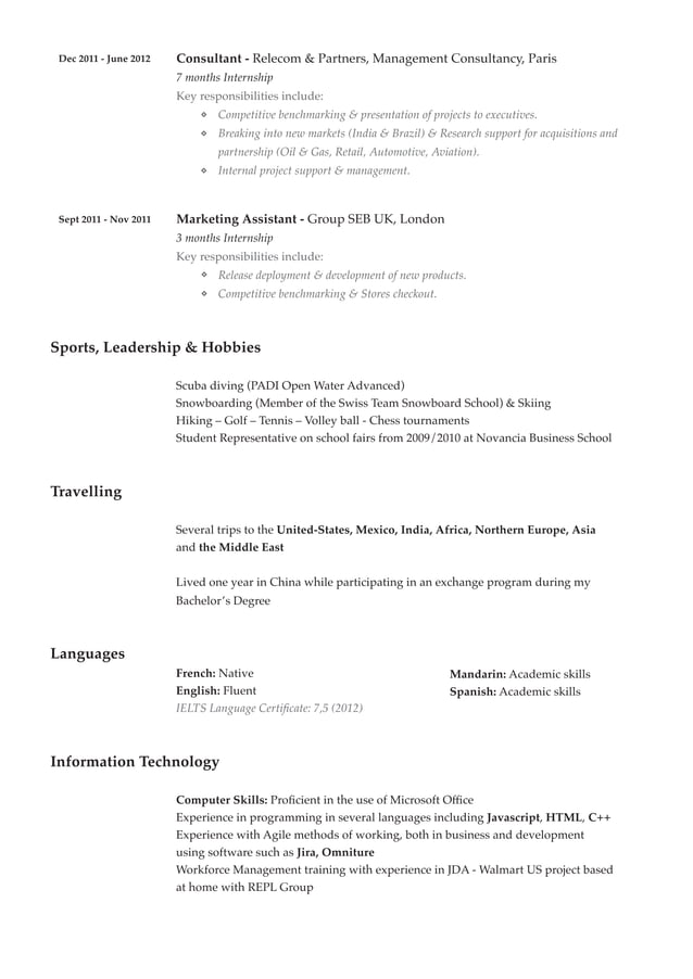 Arthur guilaine cv_2016_eng | PDF