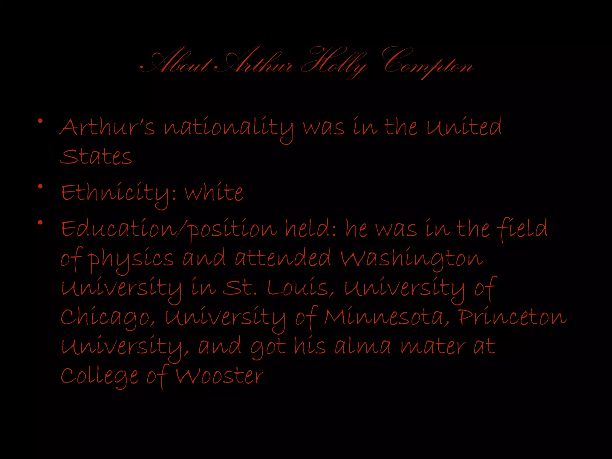 Arthur holly compton | PPT