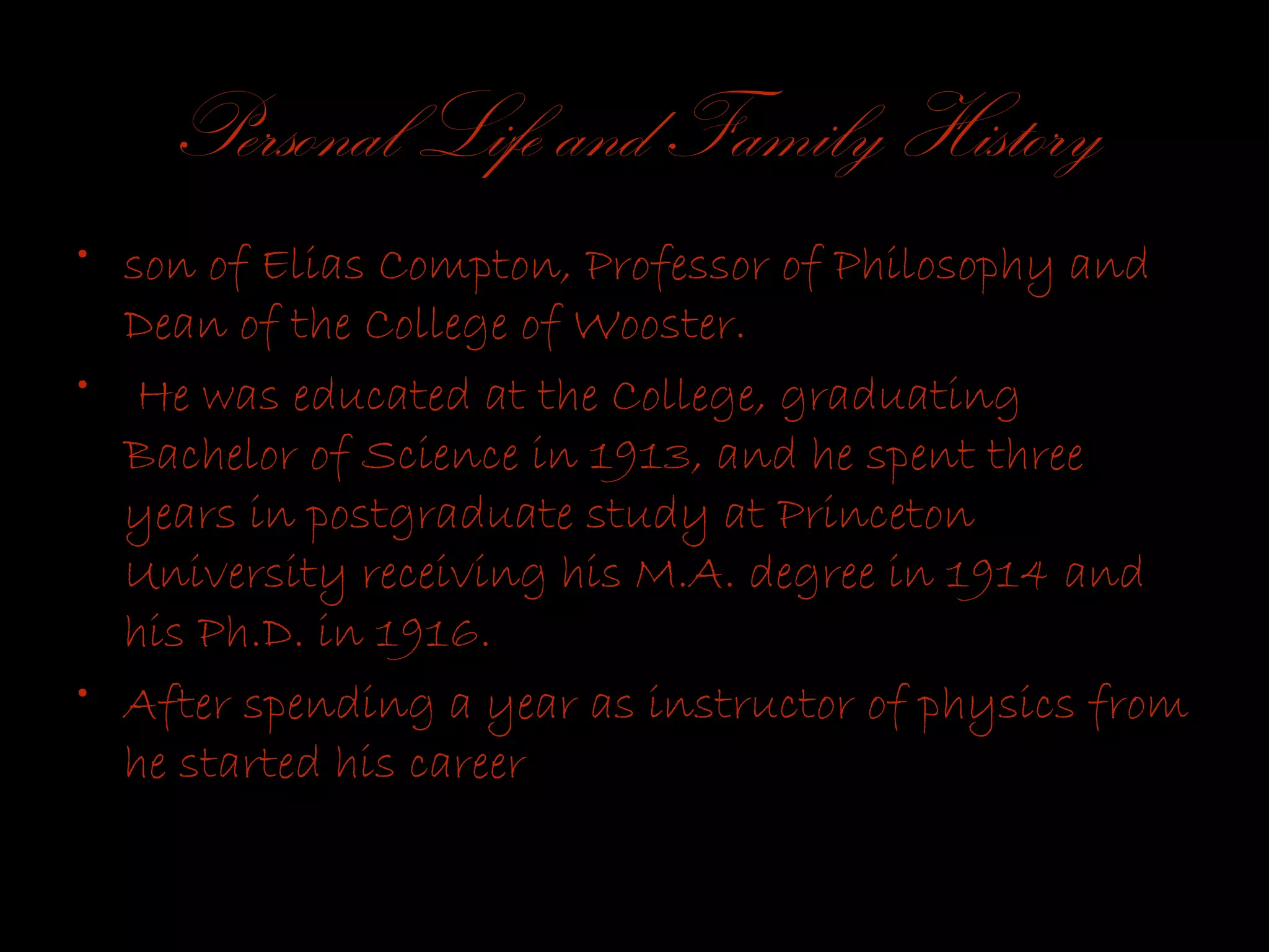 Arthur holly compton | PPT