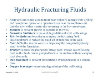 Hydraulic Fracturing Considerations for Natural Gas Wells of the ...