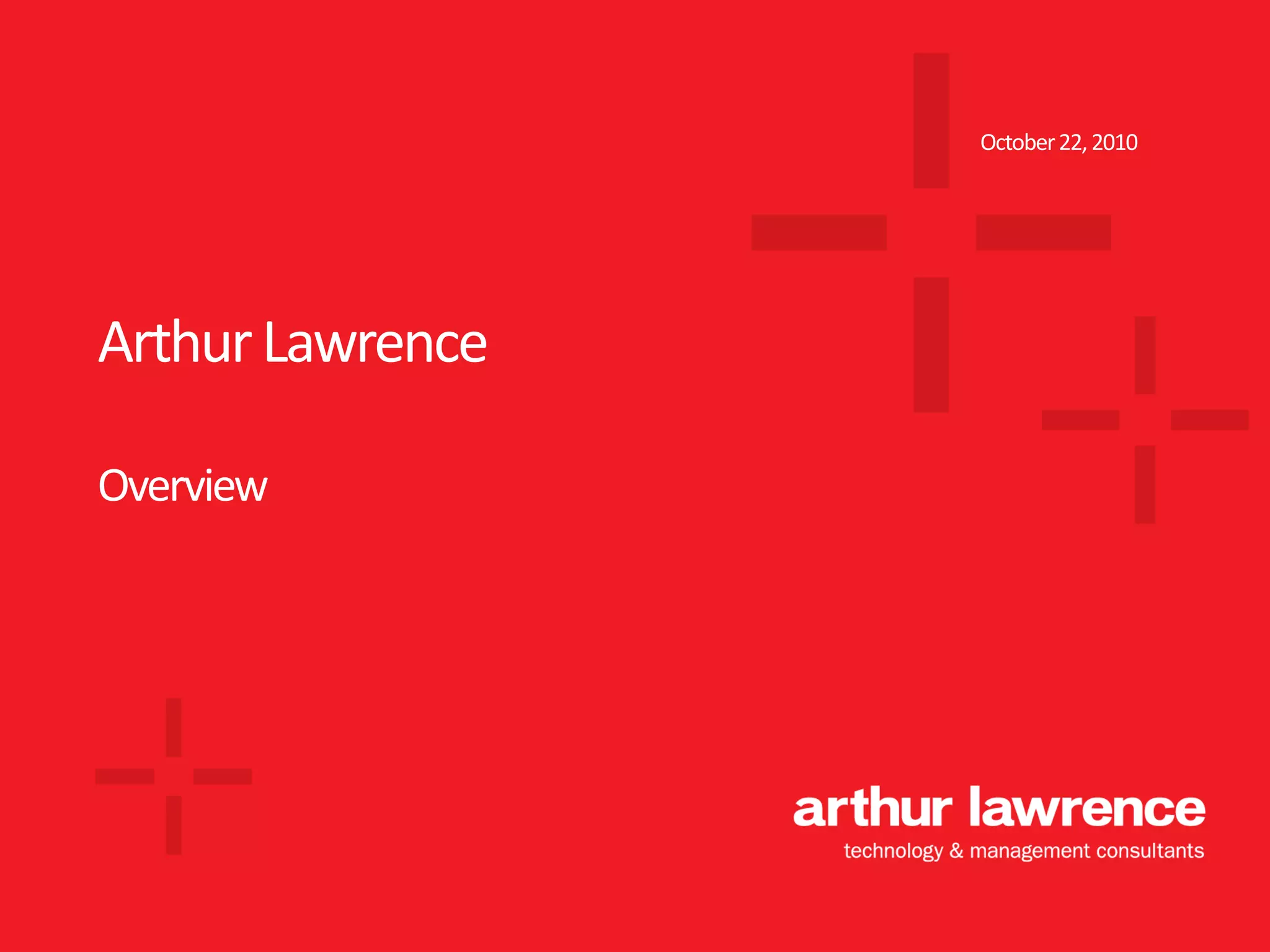 Arthur Lawrence Introduction | PPT
