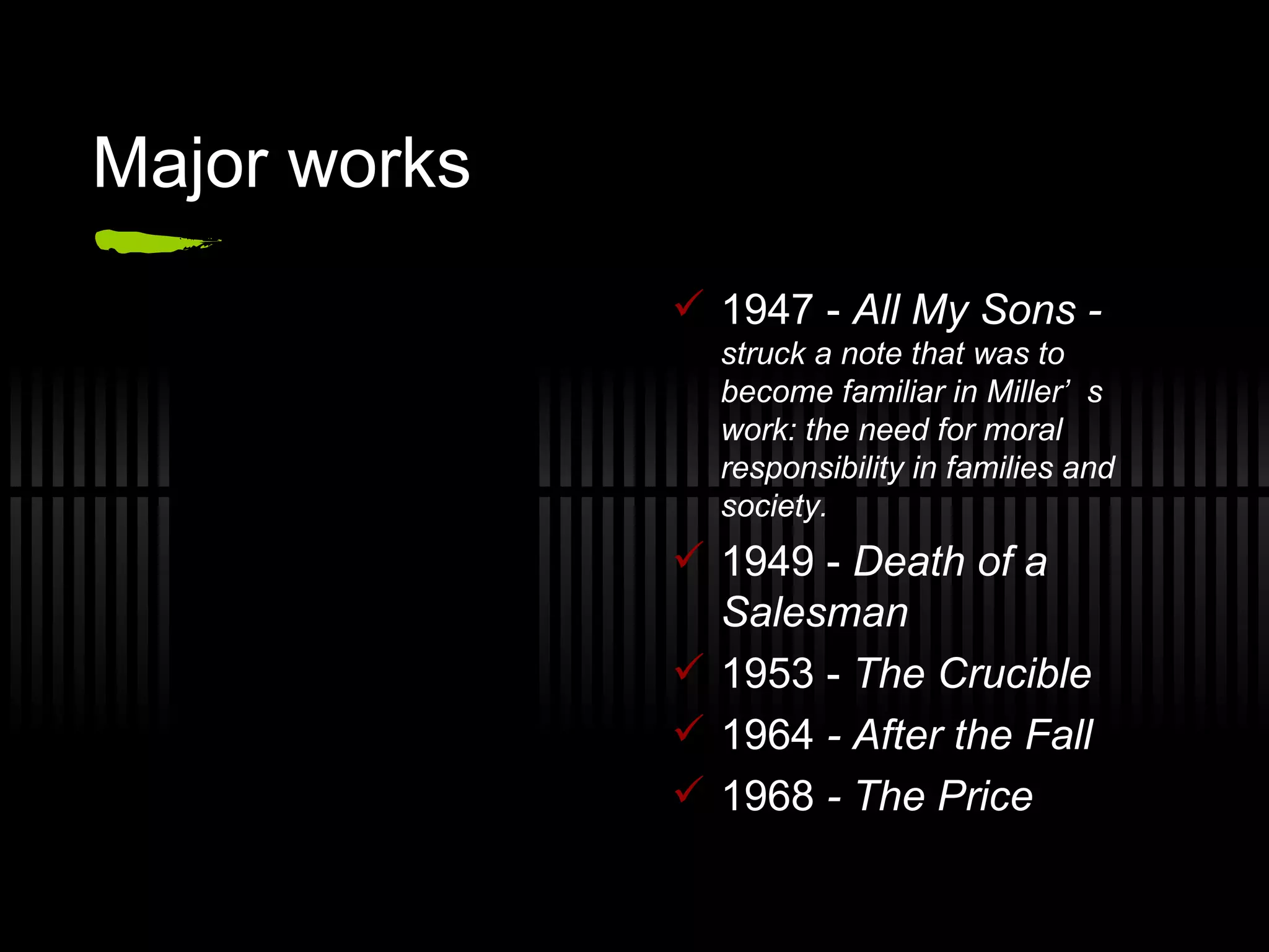 Arthur Miller_The Crucible Notes | PPT