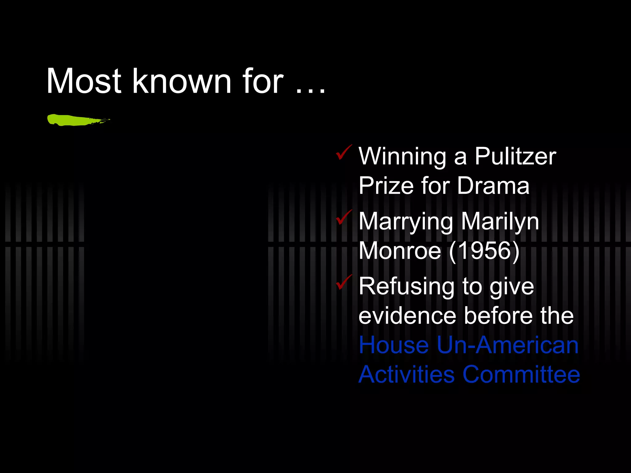 Arthur Miller_The Crucible Notes | PPT