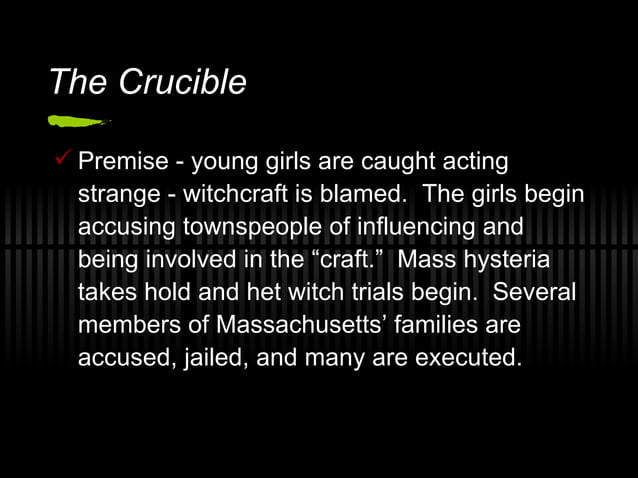 Arthur Miller_The Crucible Notes | PPT