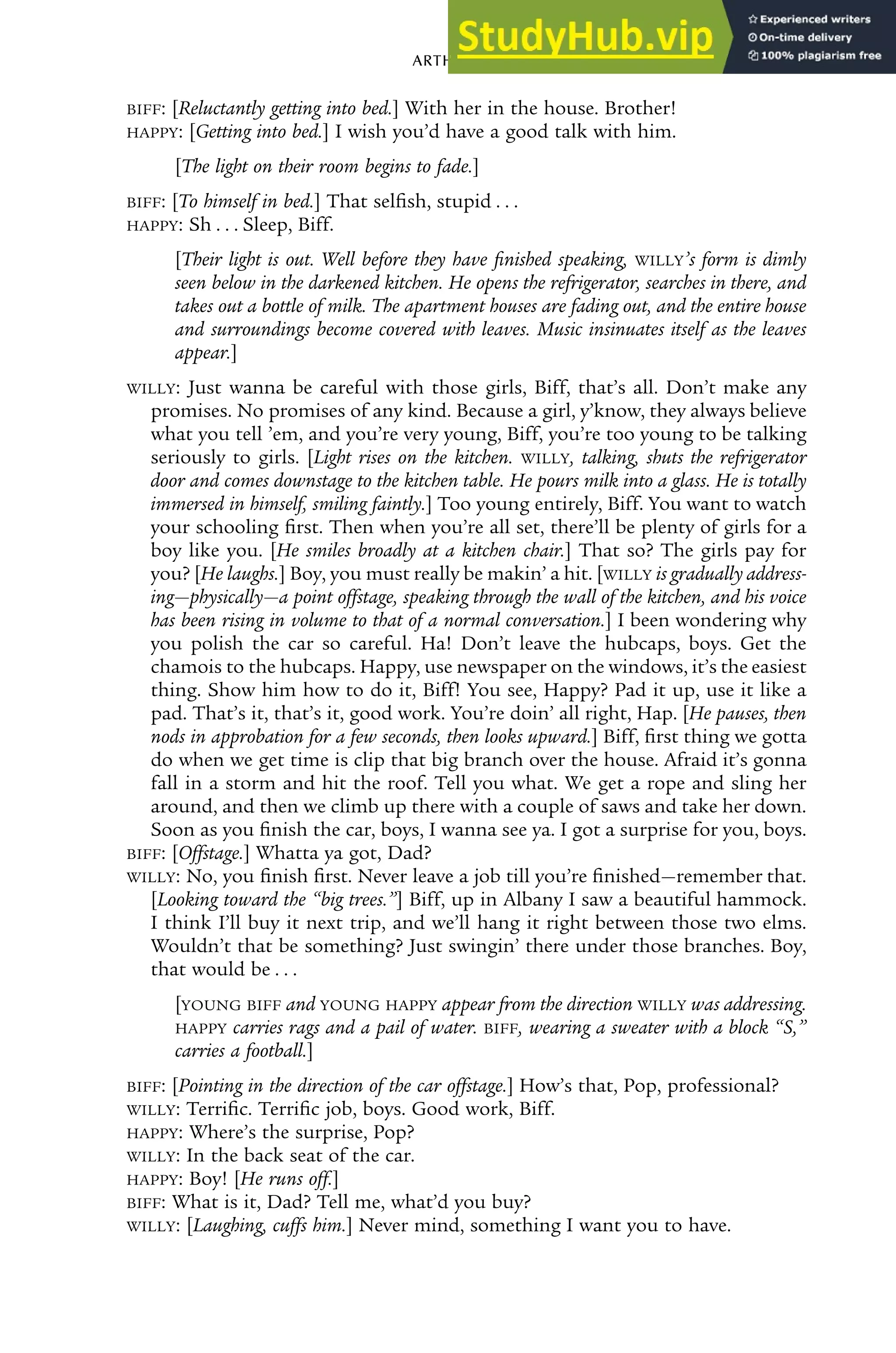 ARTHUR MILLER Death Of A Salesman | PDF