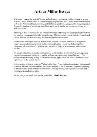Arthur Miller Essays.pdf