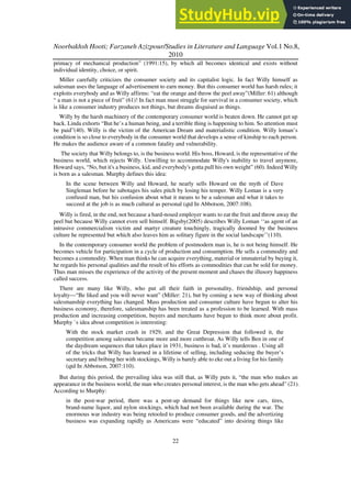 Arthur Miller S Death Of A Salesman A Postmodernist Study | PDF