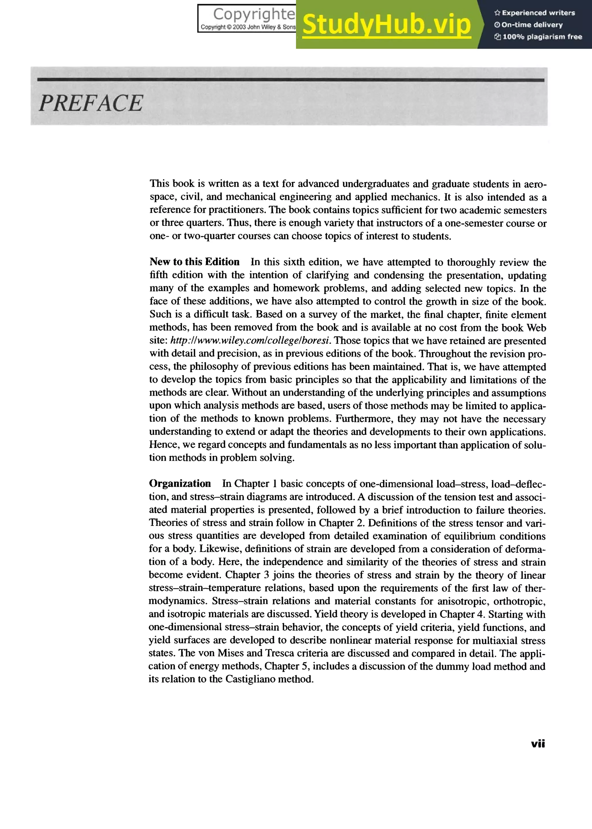 ArthurP Boresi Advanced Mechanics Of Solids | PDF