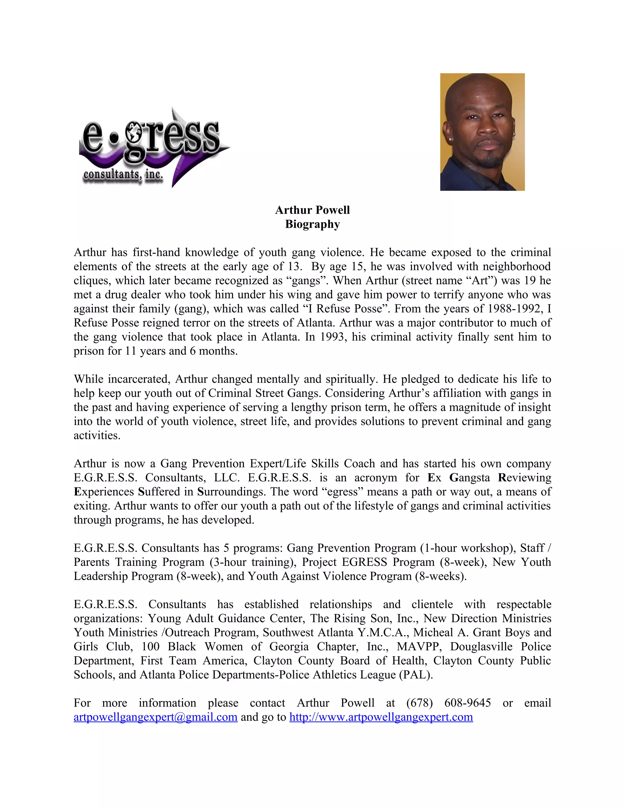 Arthur Powell Bio 2 | DOC