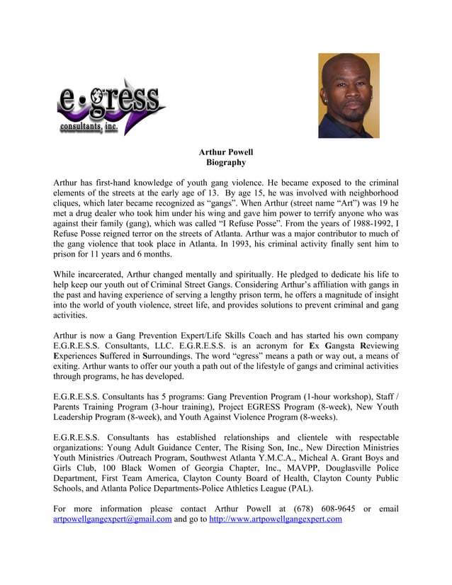 Arthur Powell Bio 2 | PDF