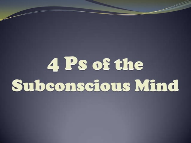 Subconscious Mind - by AY | PPT