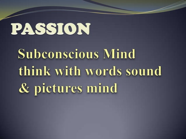 Subconscious Mind - by AY | PPT
