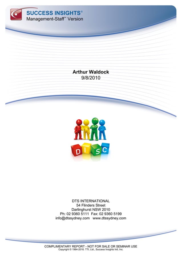 Disc Behaviour Profile | PDF