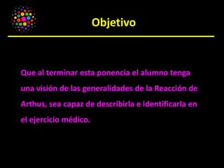 Reacción de Arthus | PPTX