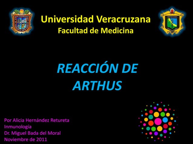 "Reacción de Arthus" | PPTX