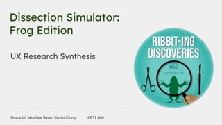 UX Research Synthesis (Frog Dissection Simulator).pdf