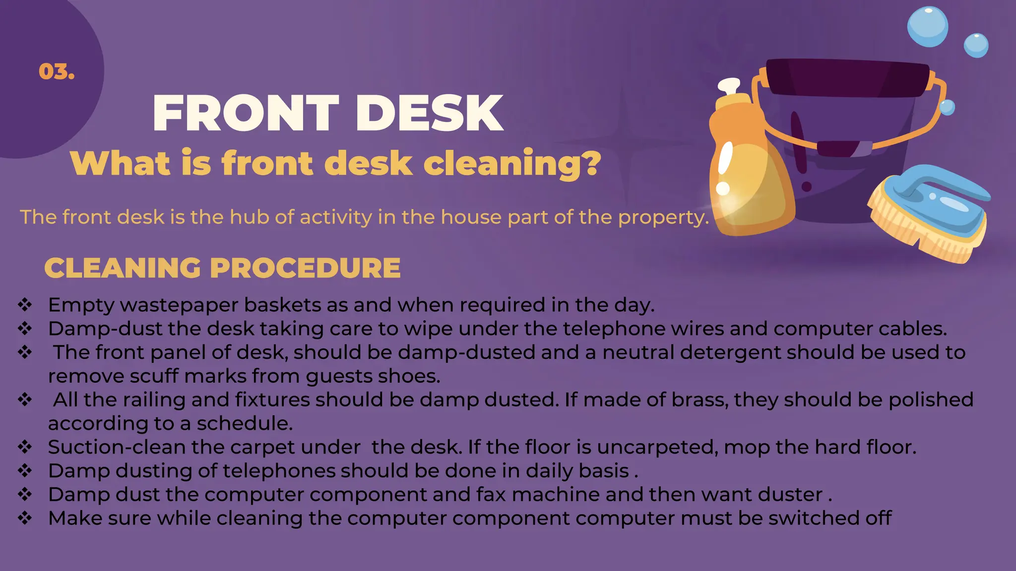 Cleaning Agents Equipment’s Assignment.. | PPTX