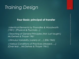 TRANSFER OF TRAINING: A REVIEW AND DIRECTIONS FOR FUTURE RESEARCH | PPT