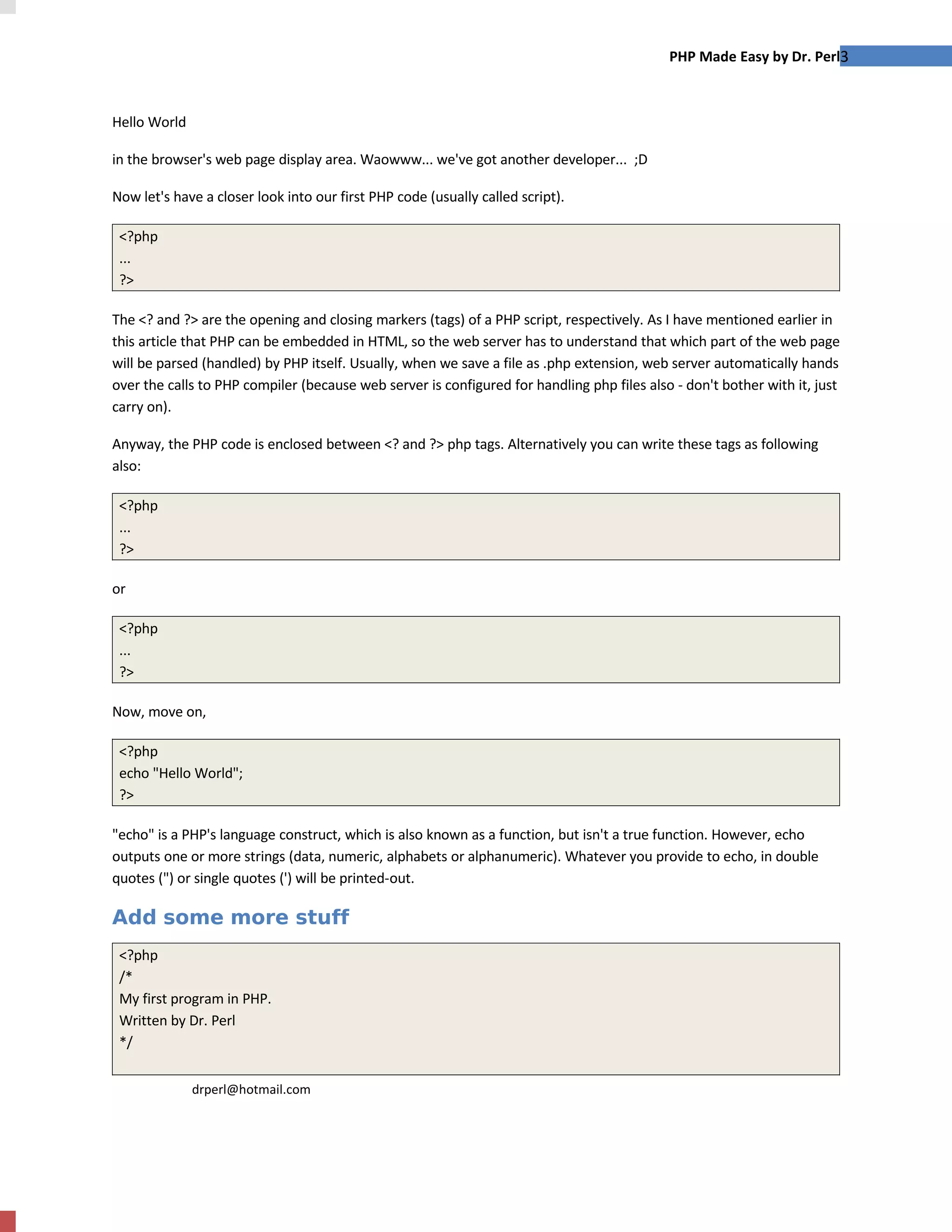 Article 01 What Is Php | DOC