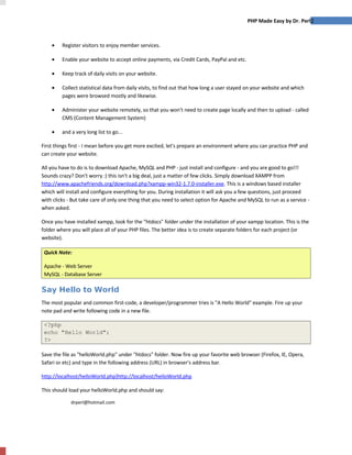 Article 01 What Is Php | DOC