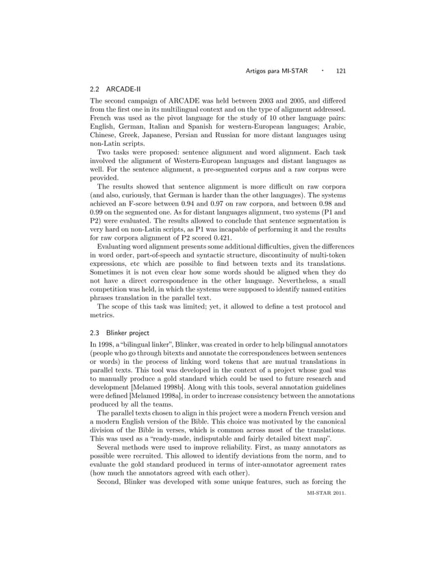 A Survey On Parallel Corpora Alignment Pdf