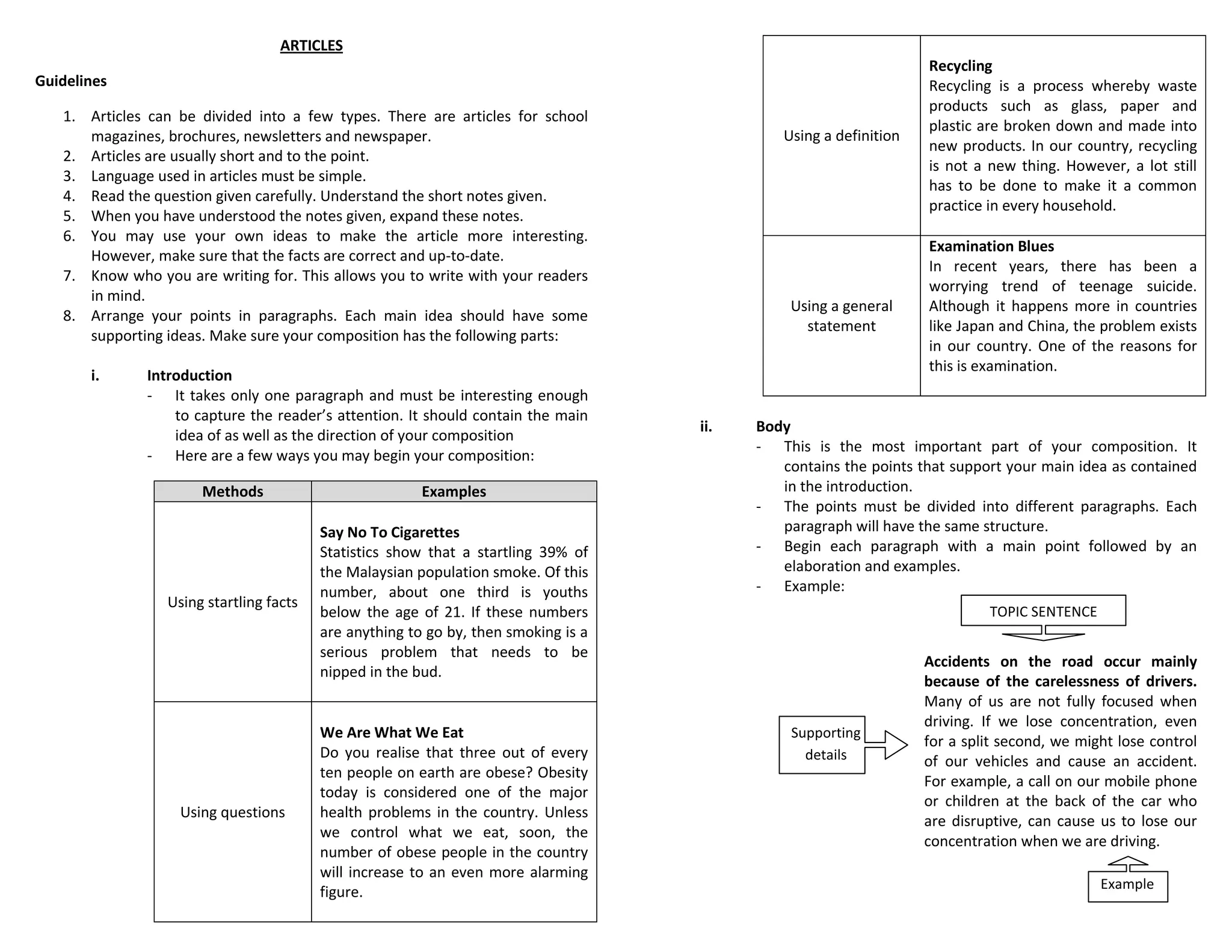 Article Writing | DOCX