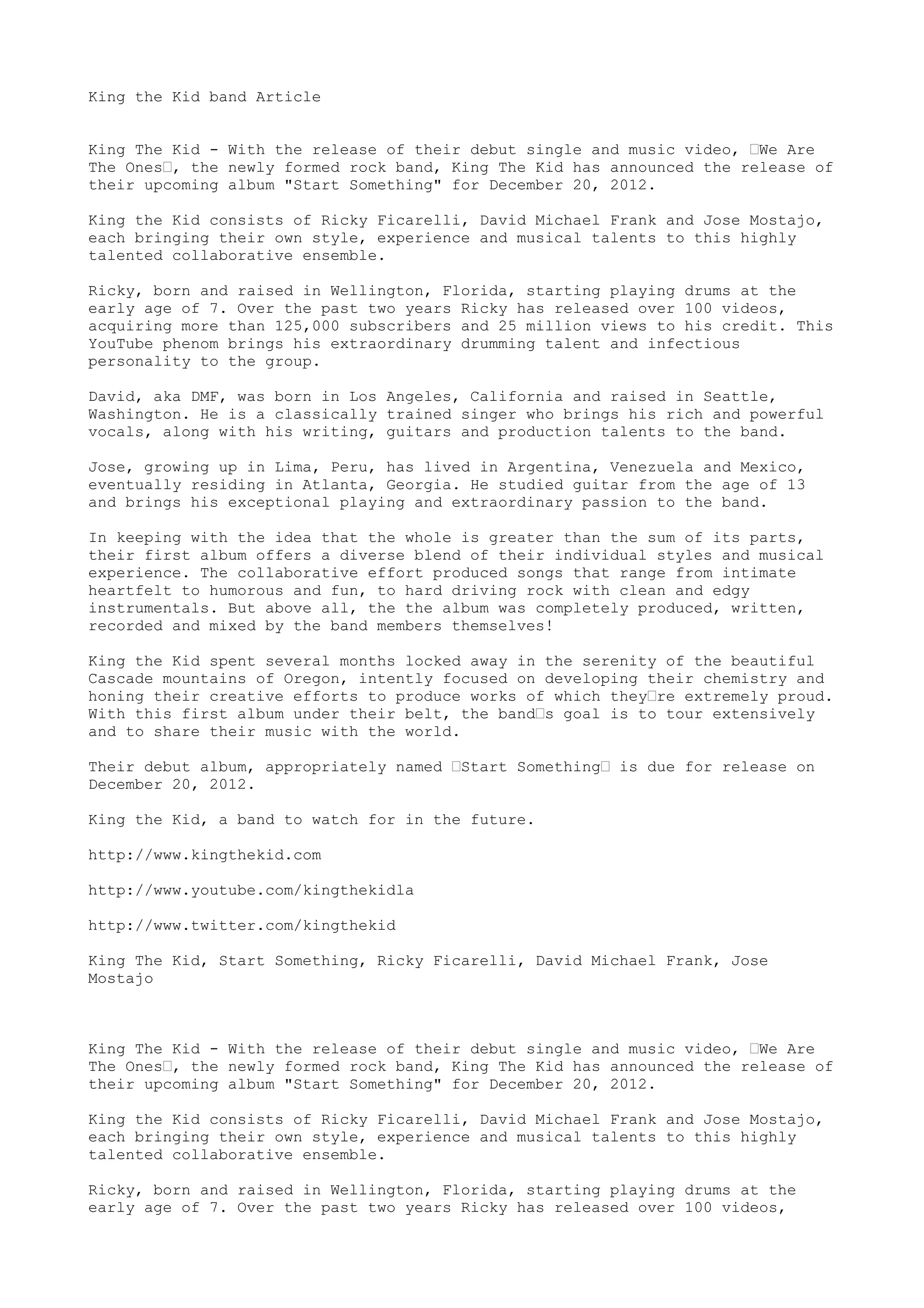 Article | TXT | Rock Music | Music