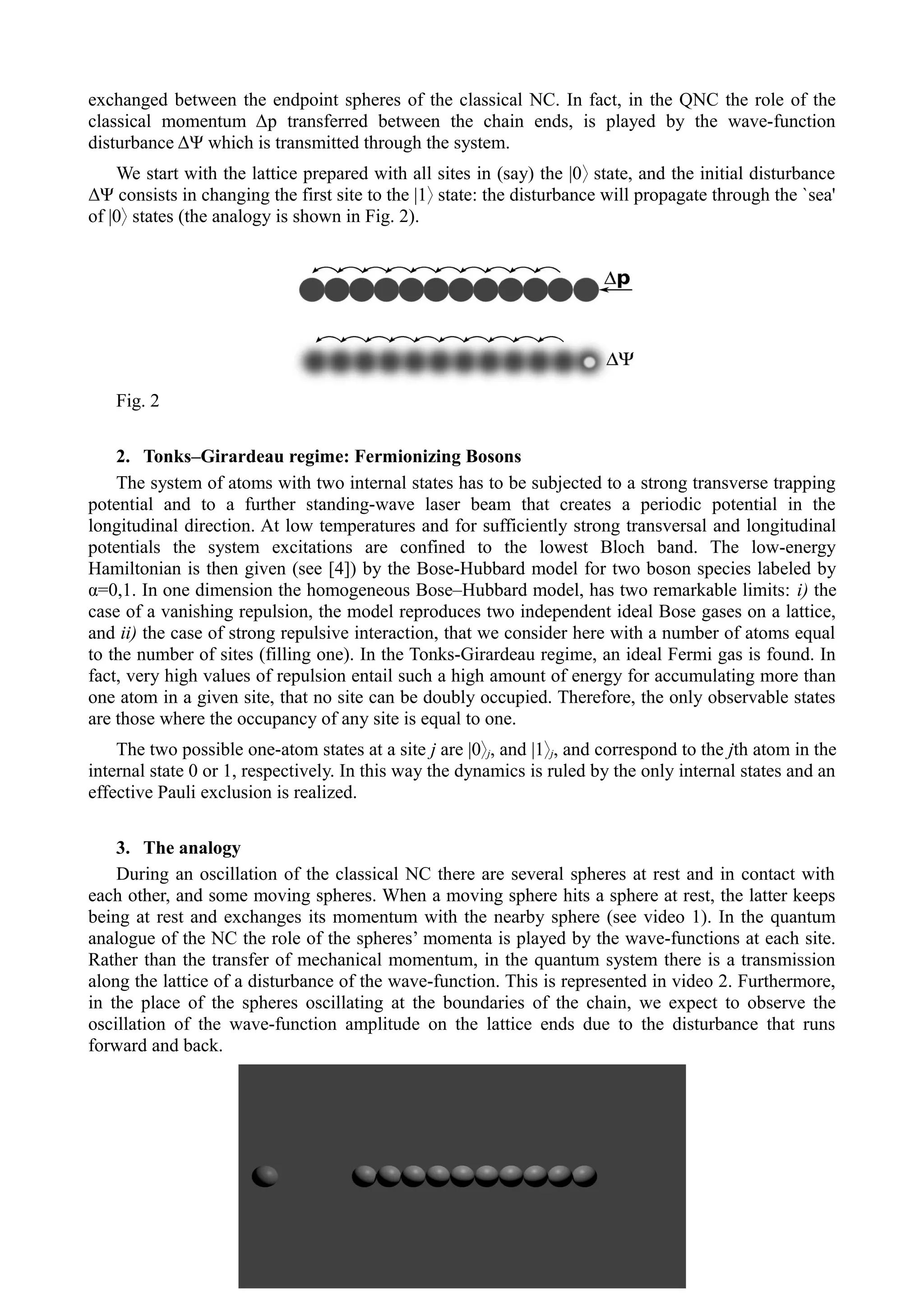 Quantum Newton's cradle | ODT