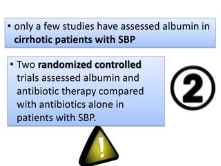 albumin use in SBP patients | PPT