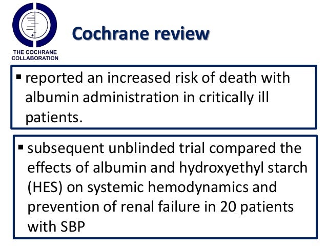 albumin use in SBP patients