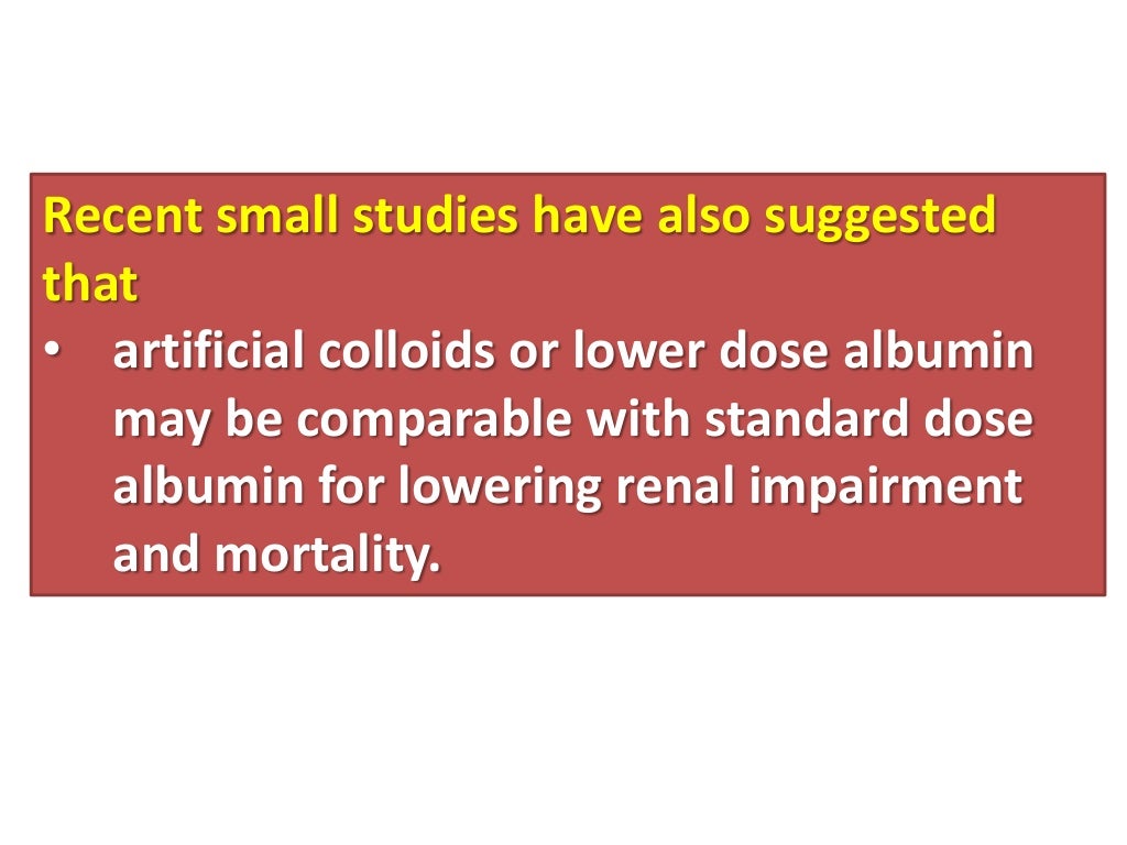albumin use in SBP patients